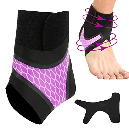 Ankle Socks, Lightweight U Shaped Compression Ankle Brace for Sprained Ankle for Injury Recovery(Left Foot L (L))