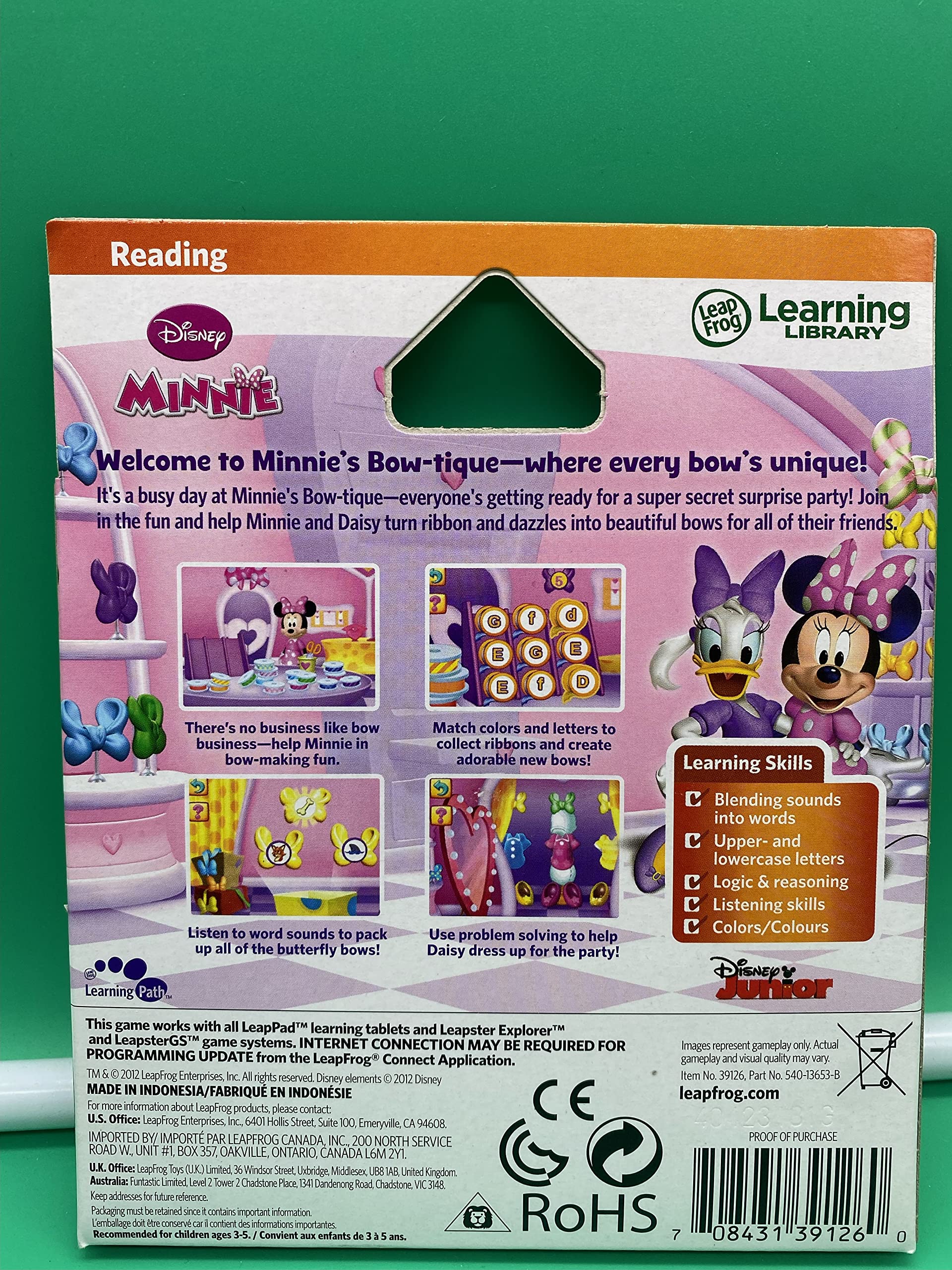 LeapFrog Explorer Disney Minnie's Bow-tique Supe