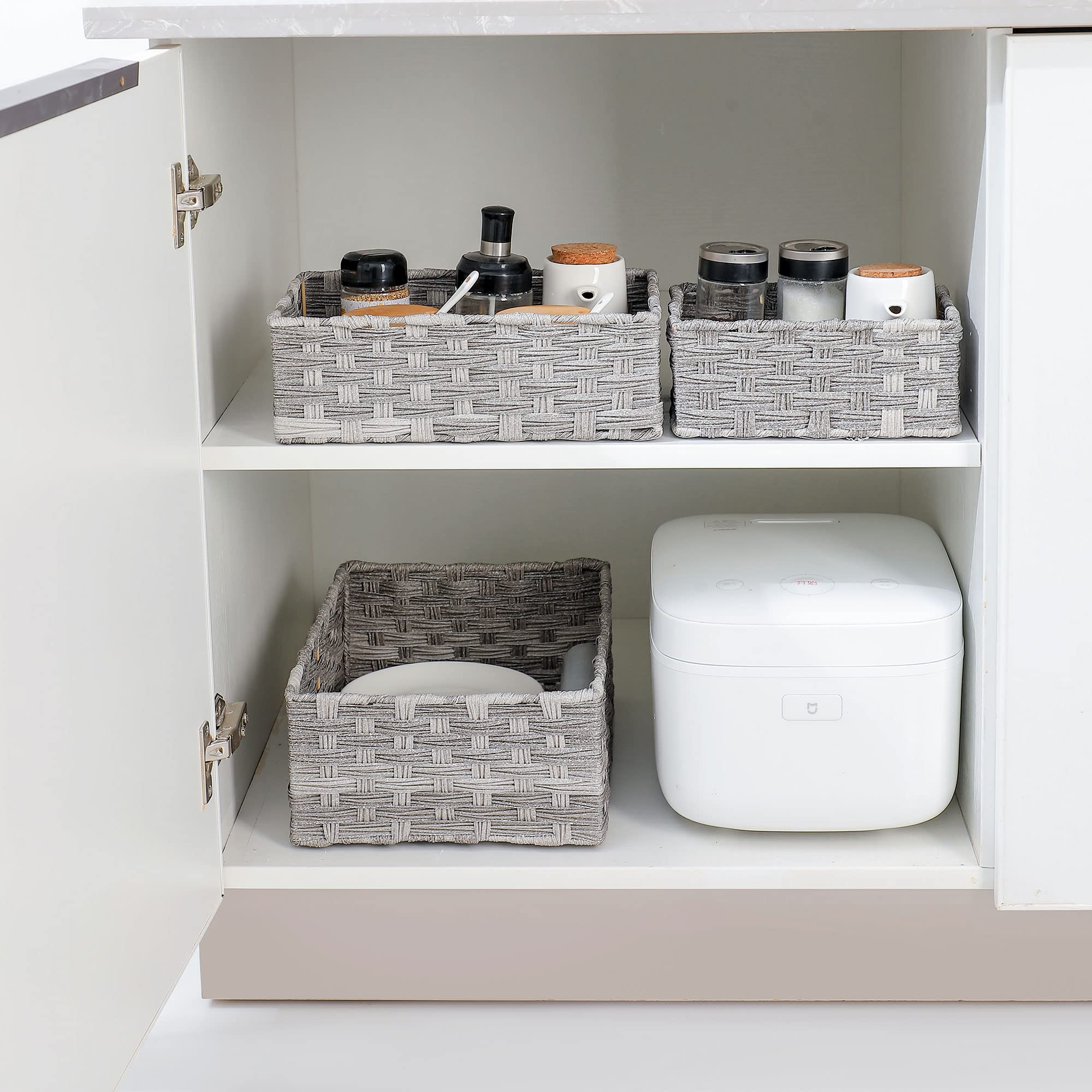 Woven Storage Toilet Paper Basket Bathroom Organizing Tray Shelf Organizers Pantry Plastic Tank Cubby Storage Toy Bins Snack Organizers Small Dresser Decor Towel Kitchen Clothes Bins Containers Box