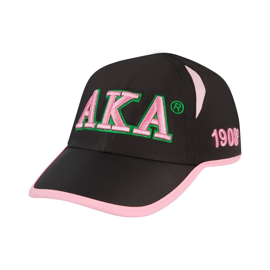 Black Aka Baseball Featherlight Cap Sorority Gifts for Women Classic Adjustable Hat Fits Girls, Pink