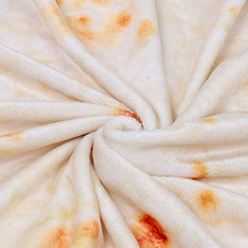 Ashipher Burrito Swaddle Blanket for Baby,Newborn Wrap Tortilla Safe Flannel Shower Blanket with Hat, Great Gift for Baby (Round, 3ft – 35 Inch)