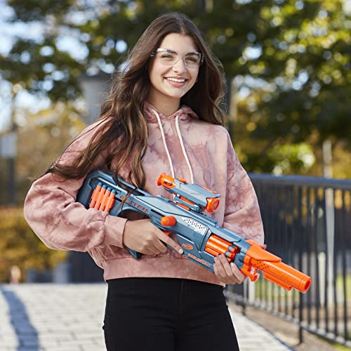 Nerf Elite 2.0 Eaglepoint RD-8 Blaster - 8-Dart Drum, Detachable Scope and Barrel, 16 Official Elite Darts, Bolt Action
