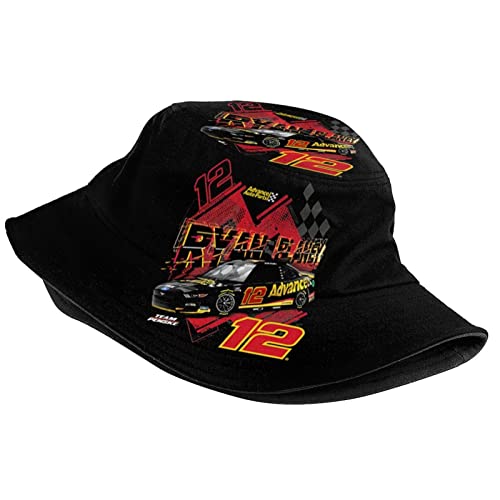 ASFRSH Ryan Blaney 12 Fisherman's Cap Outdoor Bucket Hats Fishing Hat Wide Brim Cap Unisex Foldable Beach Summer Travel
