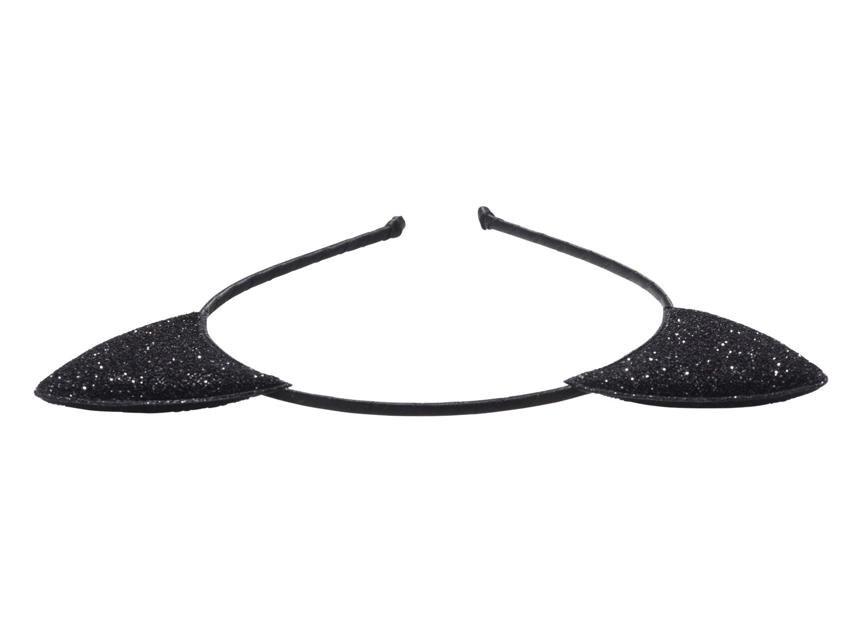 Anna Belen Felina Glitter Cat Ears Headband O/S Black