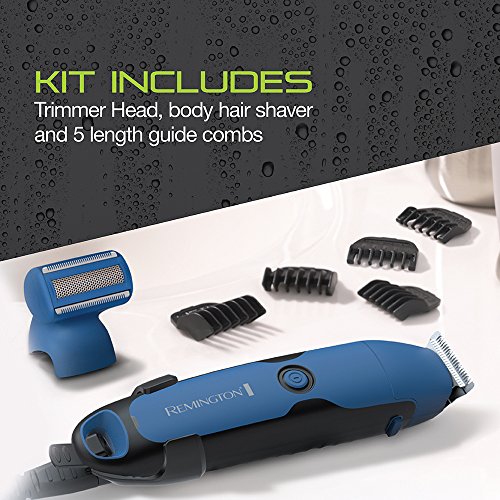 Remington PG6250 WetTech Lithium Powered Head, Beard, & Body Grooming Kit, Trimmer (8 Pieces)