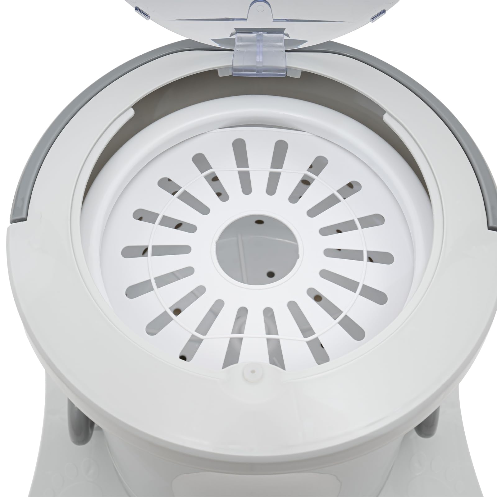 HinLIaDa Mini Manual Dehydrator Washing Machine,Portable Foot Operated Non-Electric Dehydrator, Compact Washer Spin Dryer for Baby Clothes, Underwear or Small Items, Apartment, Dorm, Camping (White)