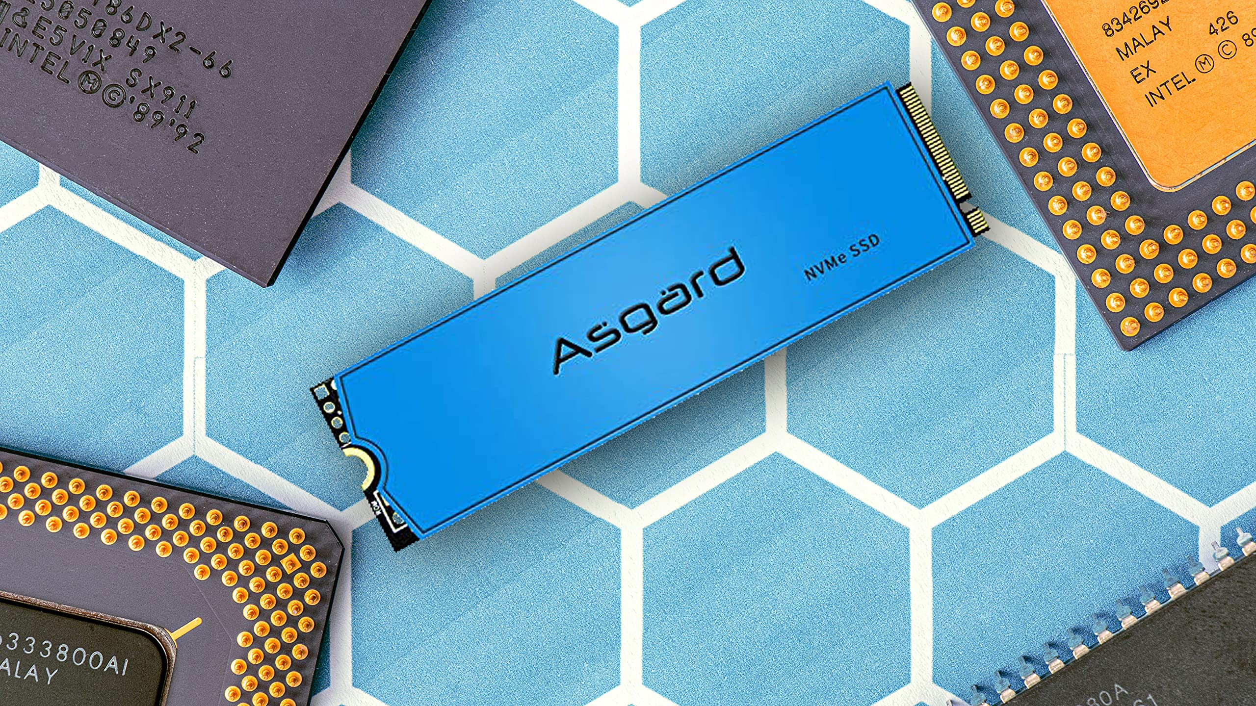 Asgard AN3 1TB NVMe SSD M.2 - PCIe Internal Solid State Drive for Computer Motherboards, Gaming CPU Hard Drives with Intel and 3D NAND Flash Technology in Metallic Blue