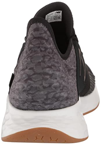 New Balance Men's Fresh Foam Roav V1 Running Shoe, Black/Grey, 11