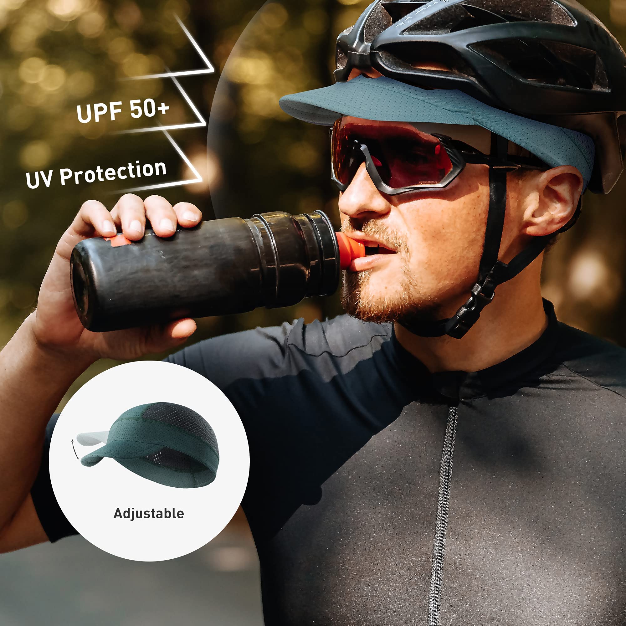 Arcweg Cycling Caps Men Women Sunproof Cycling Hat Breathable Anti Sweat Under Helmet Bike Hat Lightweight Skull Cap