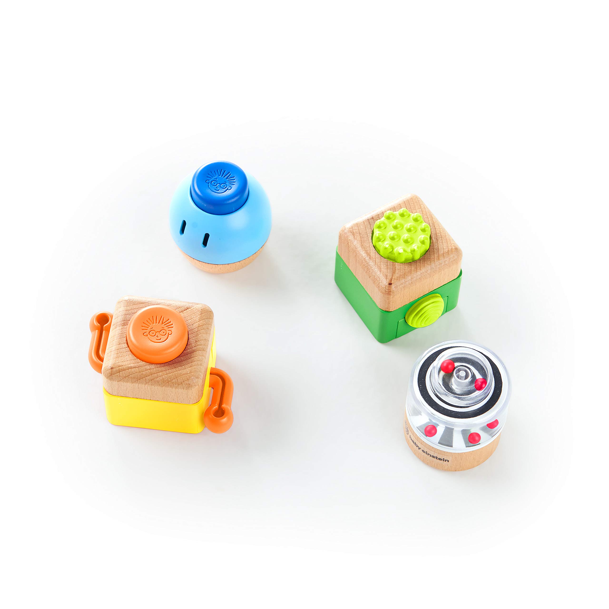 Baby Einstein Four Fundamentals Wooden Sensory Set, 3 Months +
