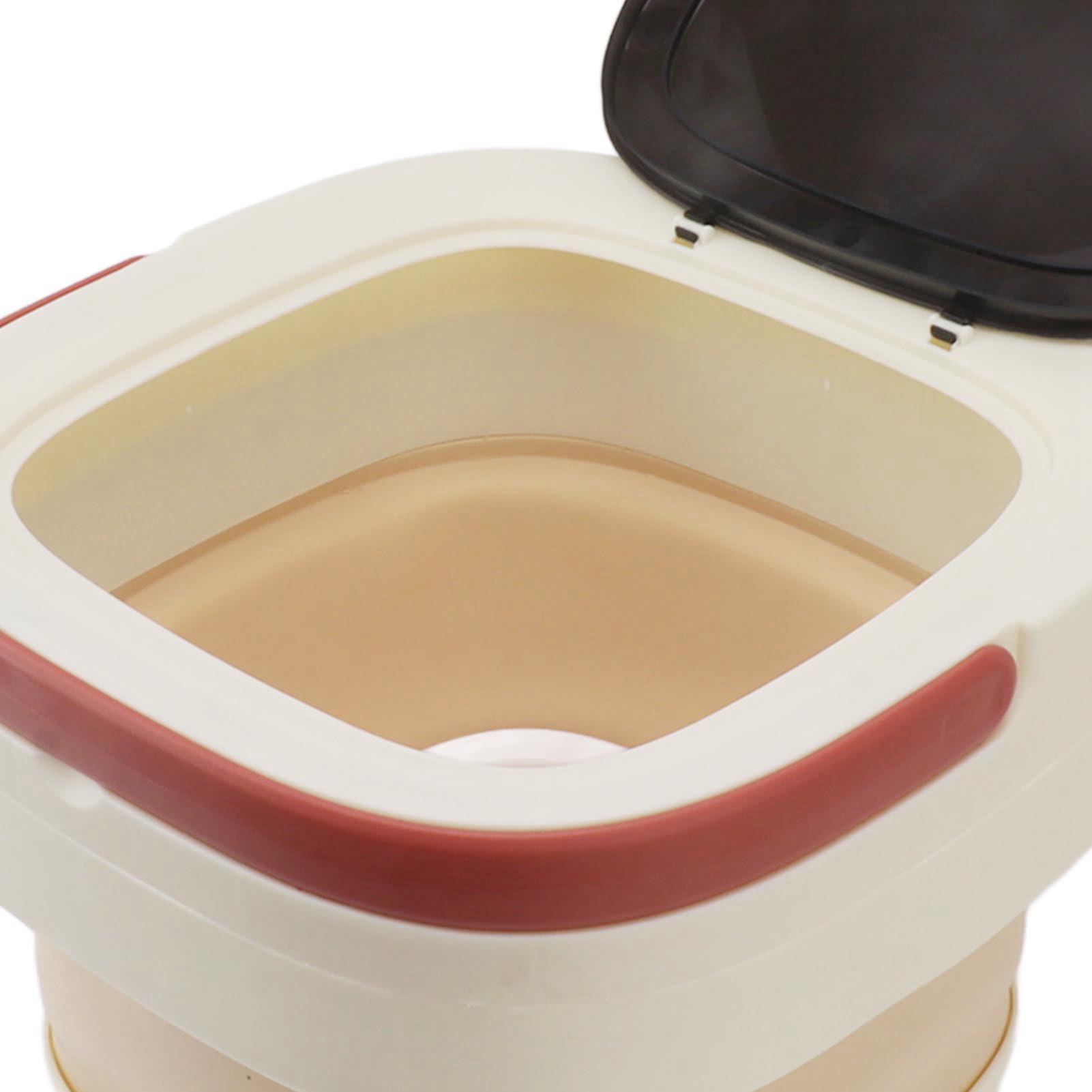 Asixxsix Foldable Washing Machine, Portable Mini Washer, High Capacity Mini Washer with Deep, Suitable for Apartments, Dormitories, Camping, Travel (US Plug 100β240V)