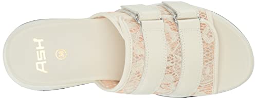 Ash Women's Lou Sport Sandal, Off-White, 7
