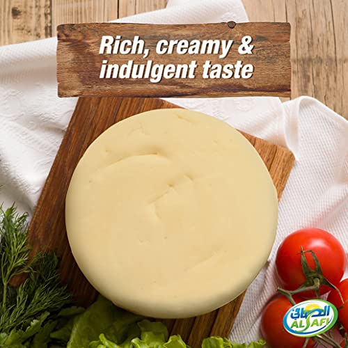 Al Amin Foods Atlanta Kashaval Cheese Sheep's Milk Cheese Aprox. N.W 1.75 LB 1 Wheel, White