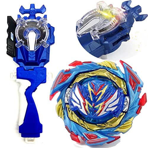 Left Right Sparking Launcher Lr Bey Burst Evolution Turbo Blade Master Battling Tops String Launcher Grip Booster B-187 Savior Valkyrie.Sh-7 God Bay Starter Set Gaming Spinning Toy Boys'Gifts