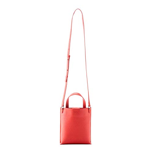 Harlie K SAMI Vegan Leather Small Crossbody Shoulder Bag Mini Purse Handbags for Women (Red)