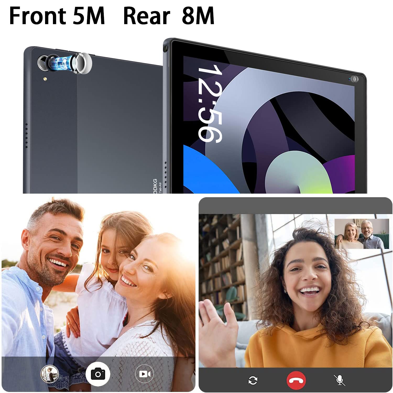 AOYODKG Tablet 10.4 inch Android 11 Tablet,4GB RAM 64GB ROM 256GB Expandable, 8-Core 6500mAh Battery, 1920 * 1200 HD LED Tablets,8MP+5MP Camera, Bluetooth,5G WiFi Tablet(Gray)