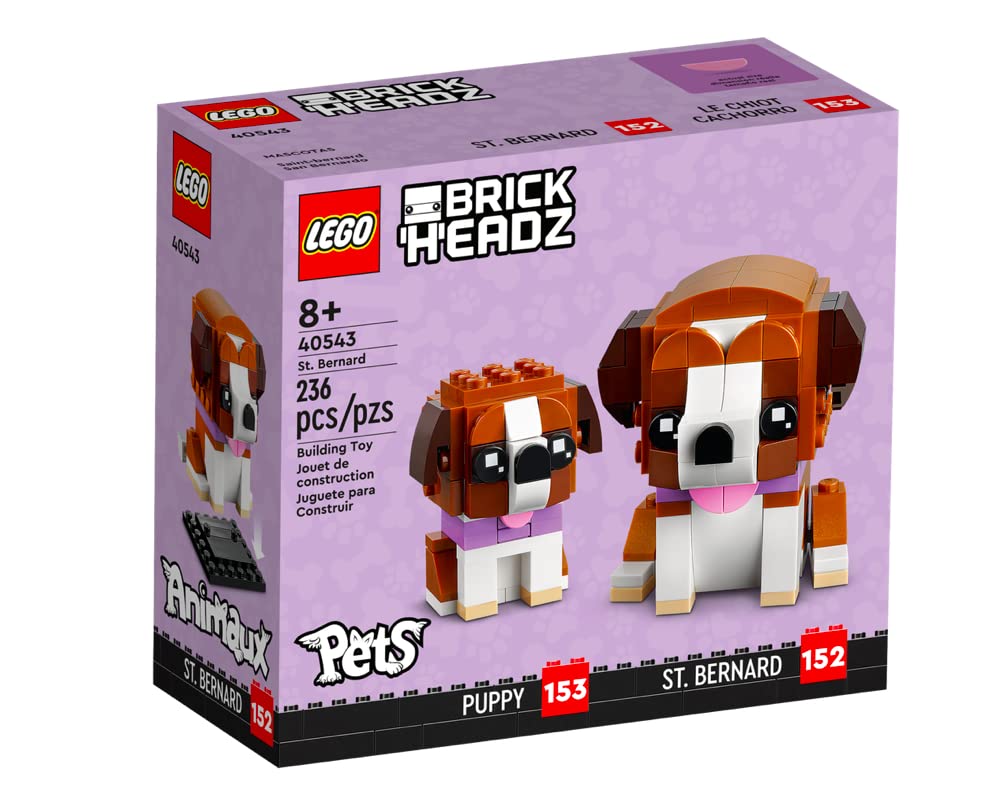 LEGO BrickHeadz Saint Bernard Dog and Puppy Set 40543