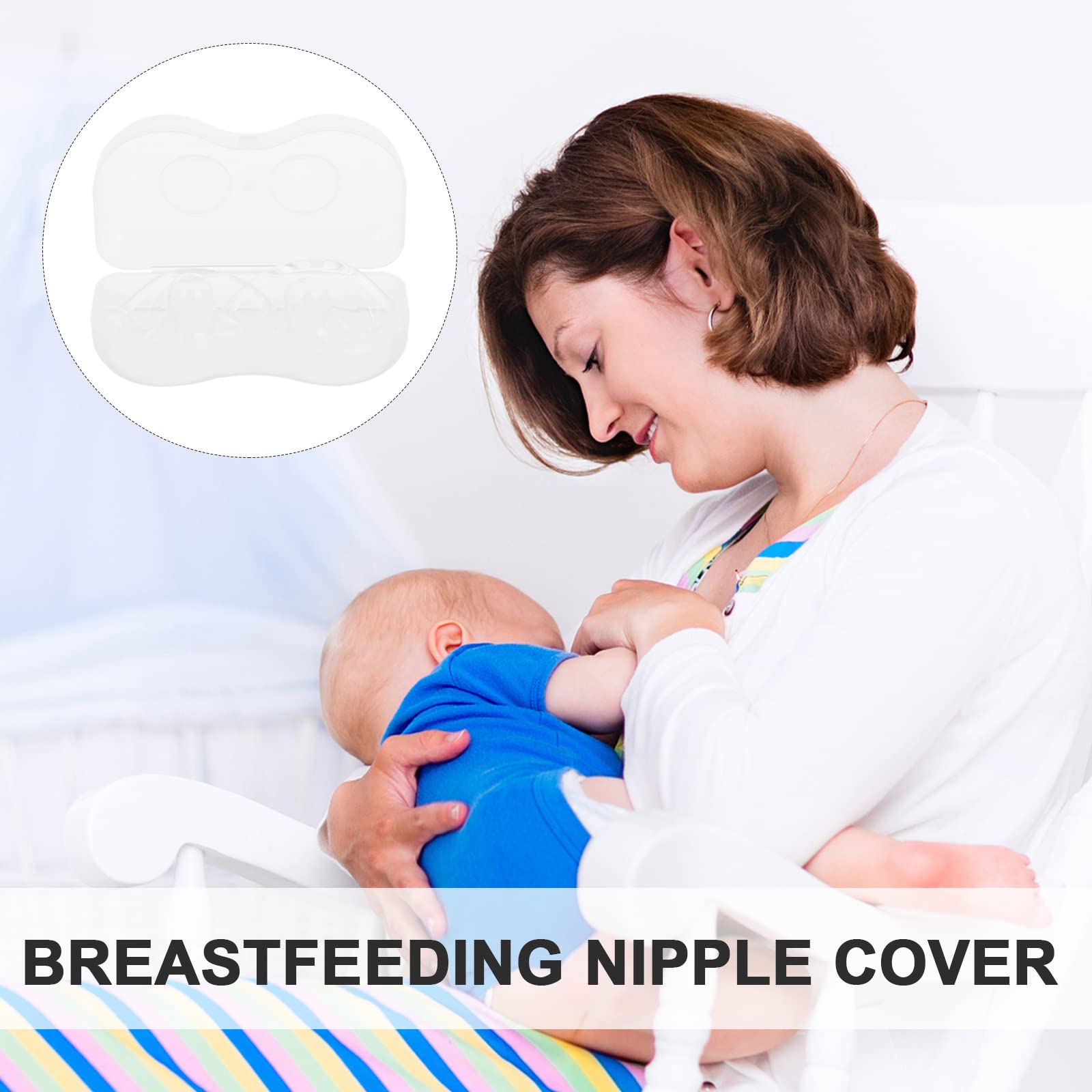 Nipple Shield 4pcs Silicone Nipple Shield Cover Set Breastfeeding Nursing Shield Protector for Women
