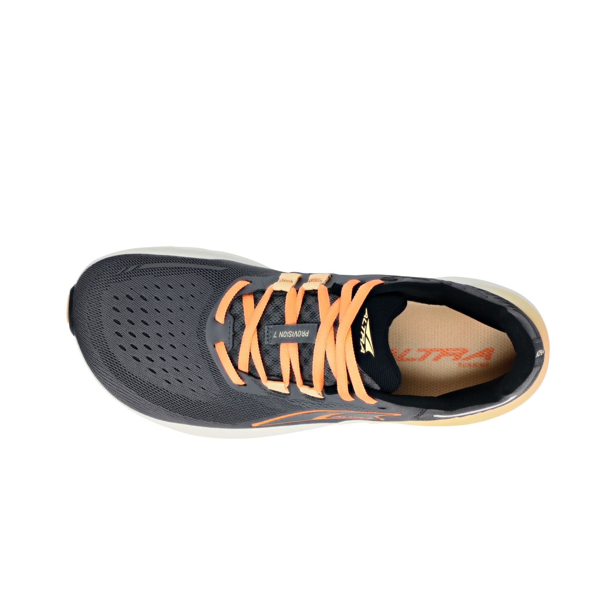 ALTRA Women's AL0A7R7O Provision 7 Road Running Shoe, Gray/Orange - 8 M US