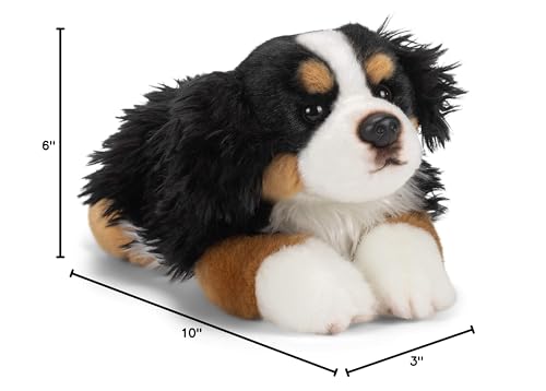 DEMDACO Bernese Mountain Dog Black and Tan 10 inch Children's Soft Plush Stuffed Animal Toy