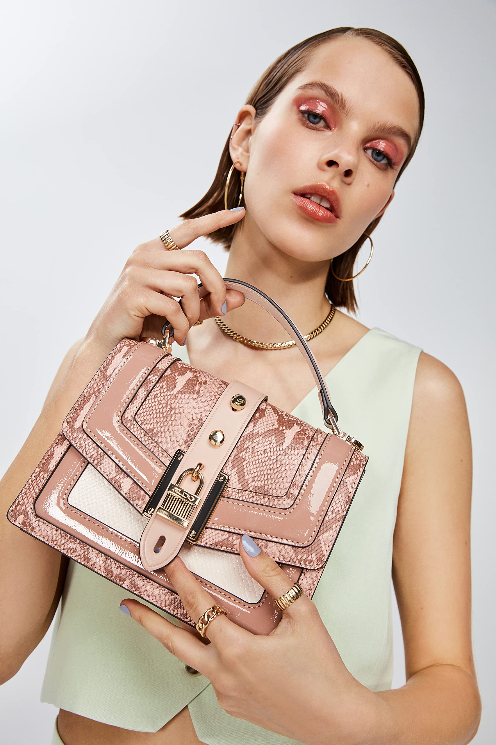 ALDO Women's Elbalendar Top Handle Bag, Other Pink