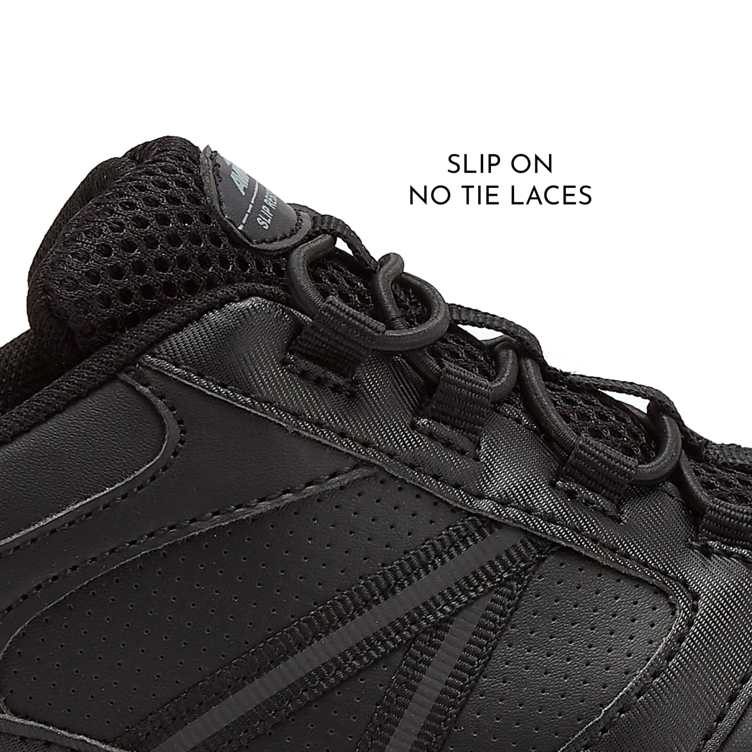 Avia Focus Black Non Slip Shoes for Women – Comfort Shoes for Work, Nursing, Restaurants, & Walking, Size 11