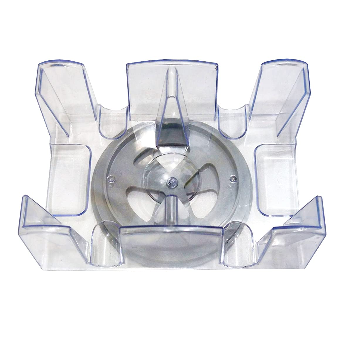 FONBEAR 6-Deck Rotating Playing Card Holder - Smooth 360 Degree Swivel Deck Holder - Playing Card Tray Great for Canasta, UNO, Blackjack, Texas Hold'em, Hand and Foot, Dealing and Discard Accessories