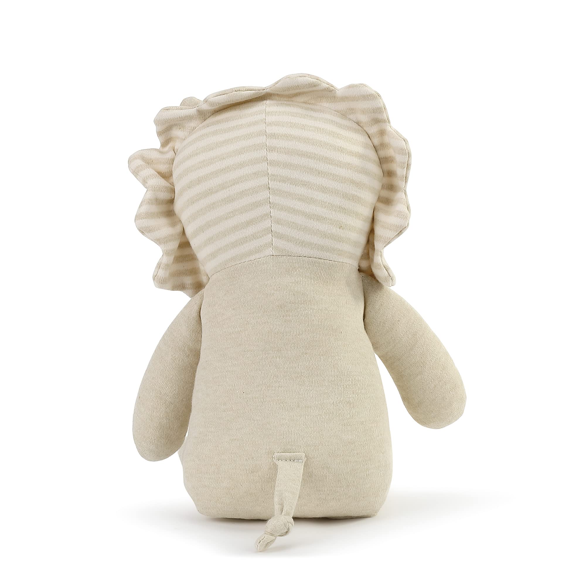 DEMDACO Brave Little Lion Tan Stripe 16 inch Polyester Plush Fabric Figure Toy