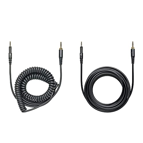 Audio-Technica ATH-M40x Professional Monitor Headphones + Headphone Case + 1/4 inch TRS Cable + Cleaning Cloth