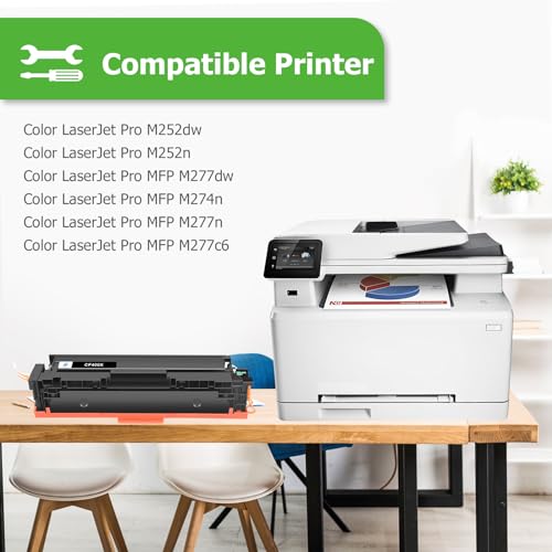 Aztech Compatible 201X Toner Cartridge Replacement for HP 201X 201A CF400X CF400A Color Pro MFP M277dw M252dw M277c6 CF401X CF402X CF403X M277 M252 Printer Ink (Black Cyan Yellow Magenta, 4-Pack)