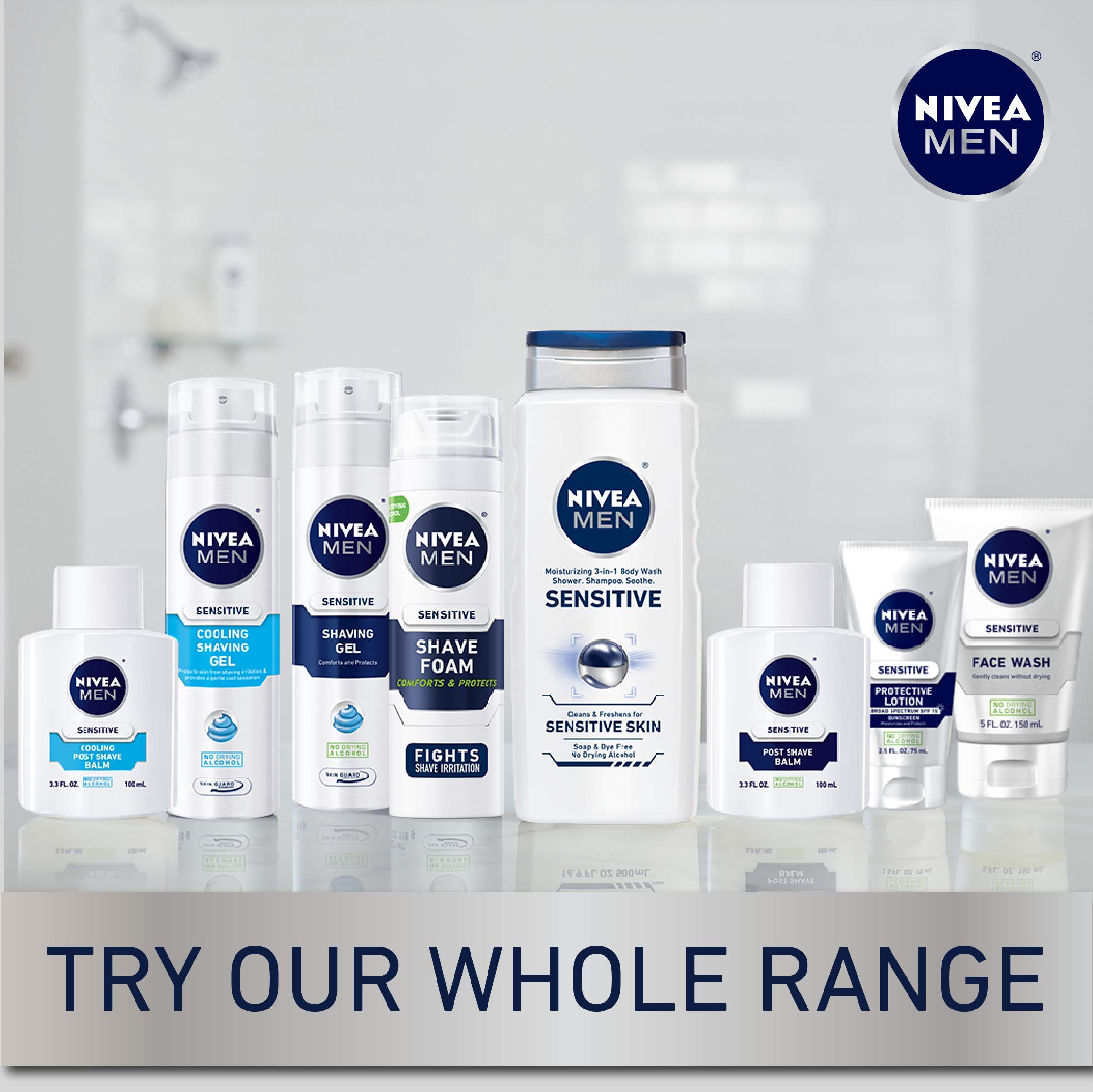 Nivea for Men Sensitive Shave Foam, 7 Ounce