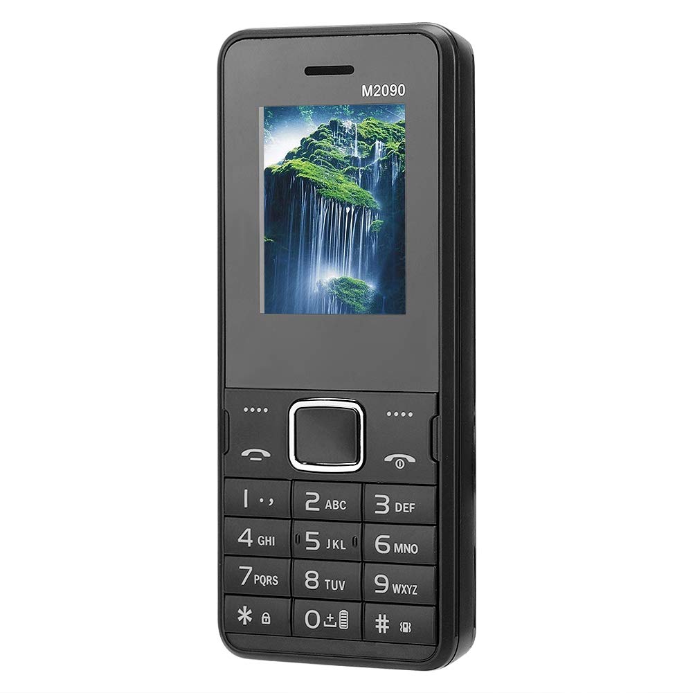 ASHATA Unlocked Mobile Phone, 1.7in Screen Simple Phone with 3.5mm Headphone Jack, 32MB and 32MB, 0.08MP Camera, Dual SIM Card 2G Cellphone, 1500MAh, Black-US