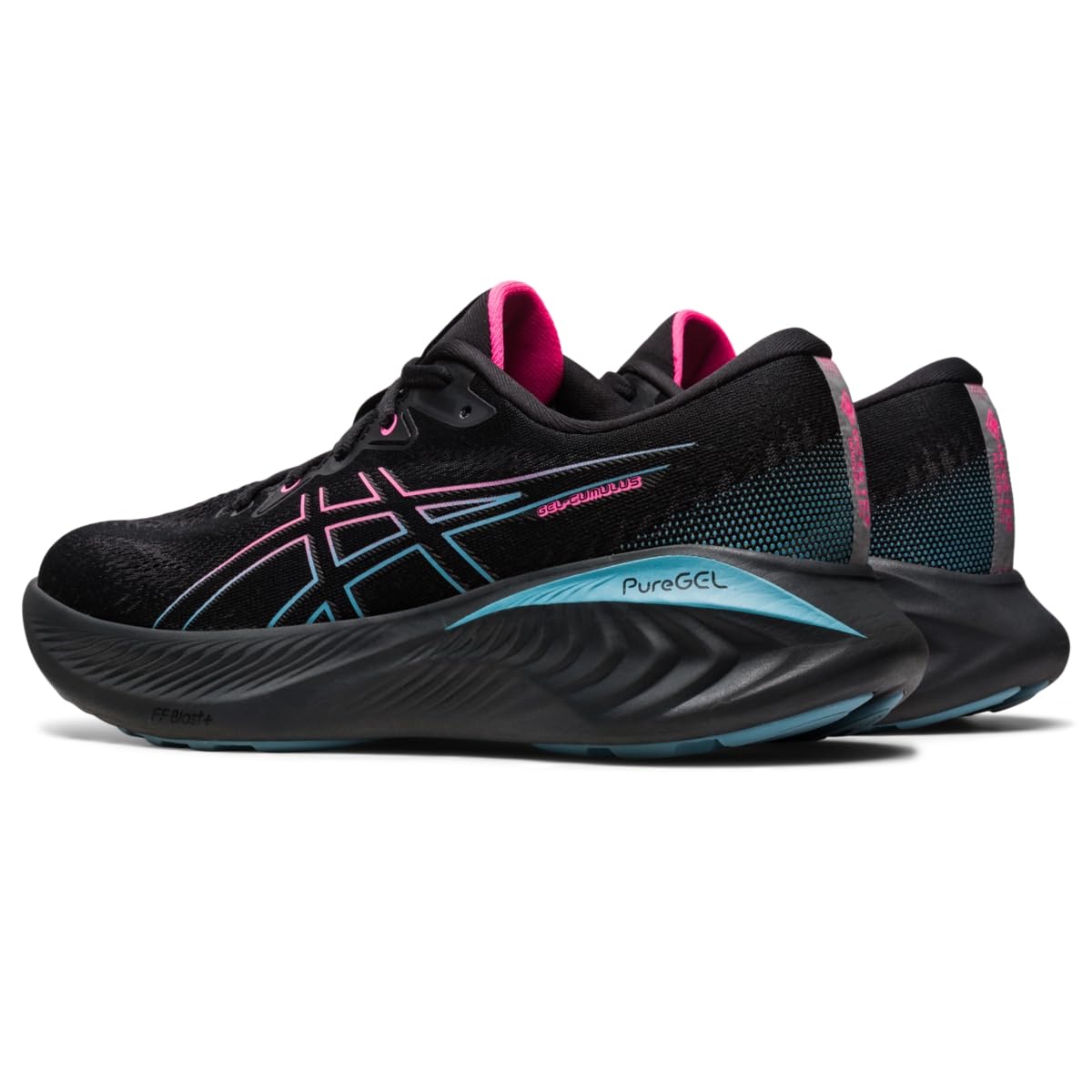 ASICS Women's Gel-Cumulus 25 GTX Shoes, 7, Black/HOT Pink