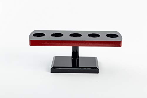 ASIAN HOME Japanese Style Temaki Sushi Roll Holder with Five Compartments Holes, Kitchen Dining Decor Display Stand, Restaurant Supply Serveware (9.4" x 3.25" x 3.6")
