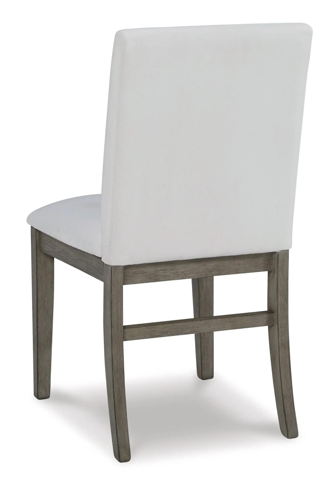 Ashley Furniture Anibecca Dining UPH Side Chair (2/CN), Gray/Off White