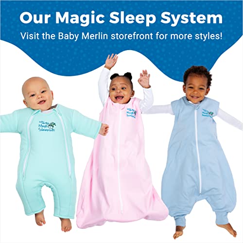 Baby Merlin's Magic Sleepsuit - Swaddle Transition Product - Cotton - Blue - 6-9 Months