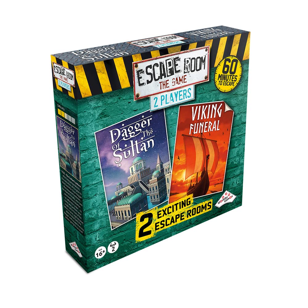 Escape Room The Game βNew 2 Player Edition with 2 New Exciting Games | Solve The Mystery Board Game for Adults and Teens