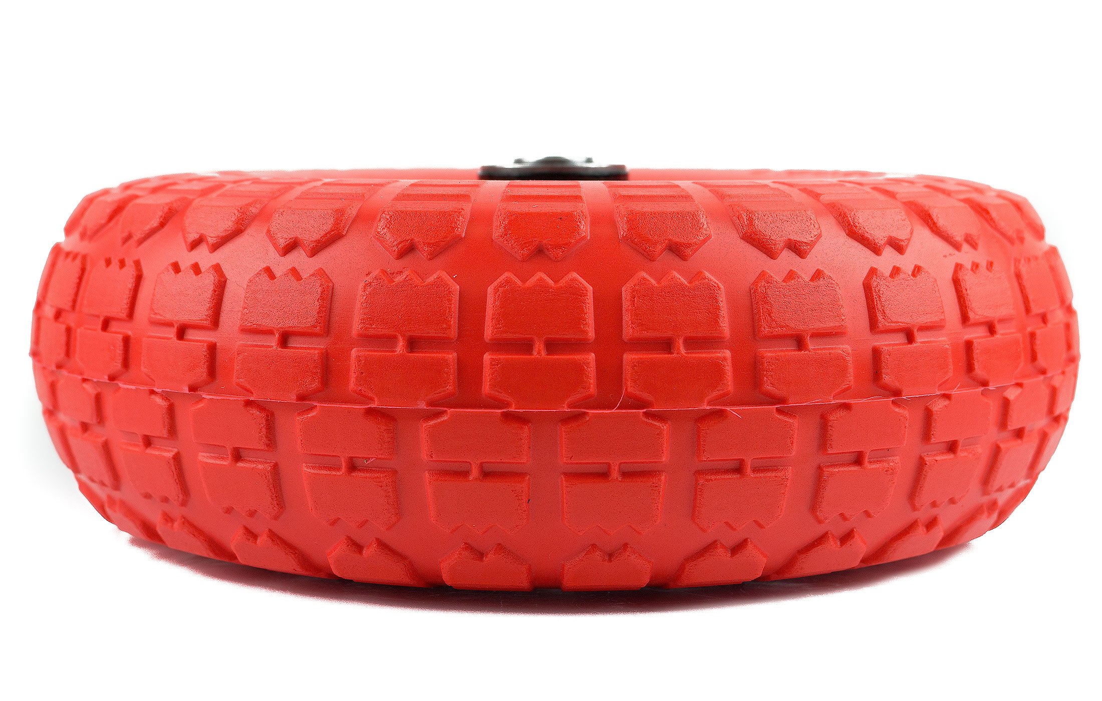 NK WFFOR10 Heavy Duty Solid Rubber Flat Free Tubeless Hand Truck/Utility Tire Wheel, 4.10/3.50-4" Tire