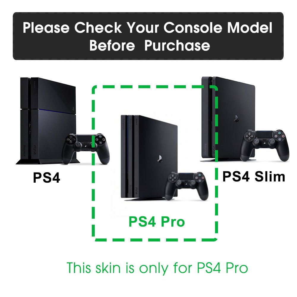 eSeeking Full Body Protective Vinyl Skin Decal For PS4 Pro Console and 2PCS PS4 Pro Controller skins Stickers Colored Triangles