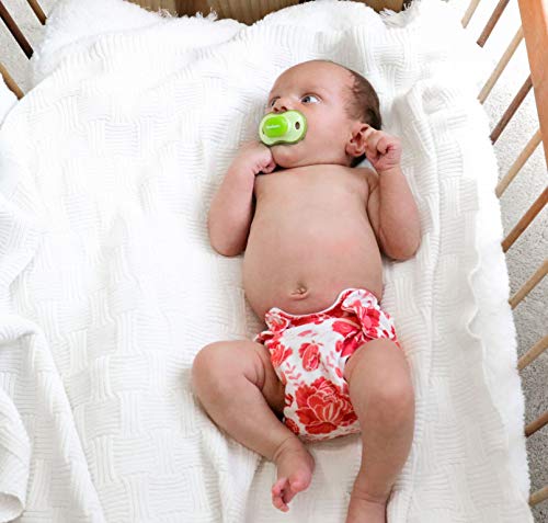 No Prep Cloth Diaper for Newborns β Smart Bottoms Born Smart 2.0 β Natural Fiber Interior (White)