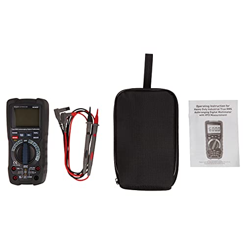AmazonCommercial 6000-Count Compact Digital Multimeter, IP67, True RMS, CATIV 600V