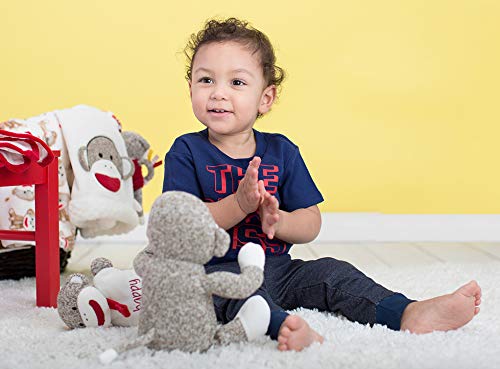 Baby Starters Sock Monkey Baby Toy, Sound and Motion Clapping Hands Toy (Happy and You Know It)