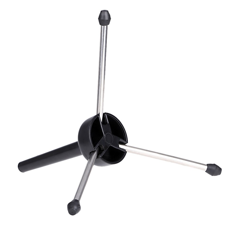 Lerodite Flute Stand Clarinet Holder Foldable Wind Instrument Stand, Woodwind Portable Tripod Stand Holder Attachment for Flute Clarinet Oboe