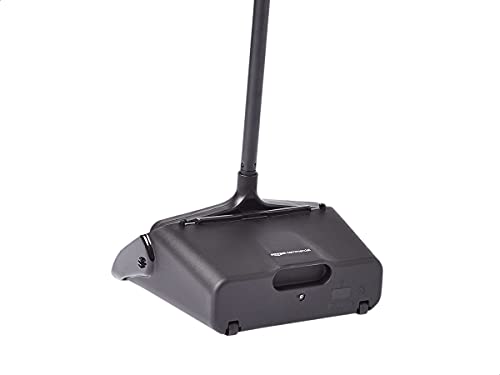 AmazonCommercial Lobby Dustpan, Black, - 4-pack