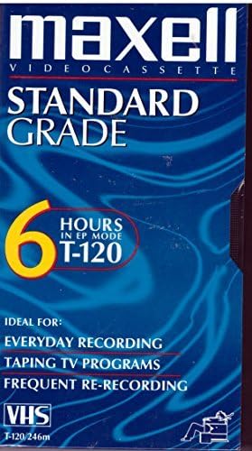 Maxell All-Purpose Standard Grade 6 Hour VHS Videotape Cassette