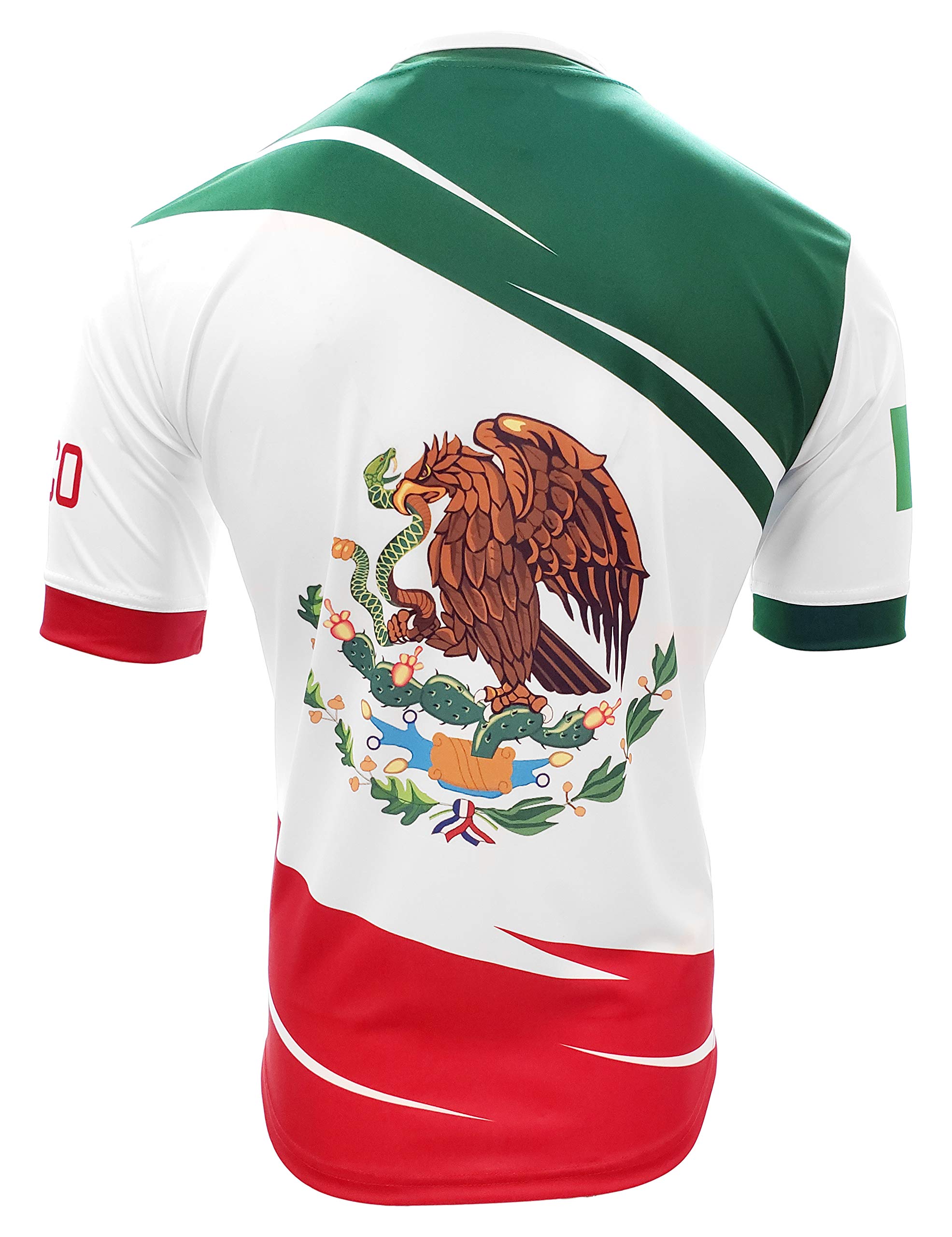 Arza Sports Mexico Men Fan Jersey Color Green,White,Red (Medium)