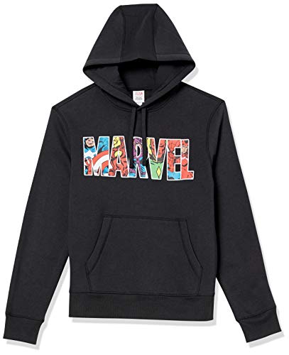 Amazon Essentials Disney | Marvel | Star Wars Men's Fleece Pullover Hoodie Sweatshirts - Discontinued Colors, Marvel Character Logo, XX-Large