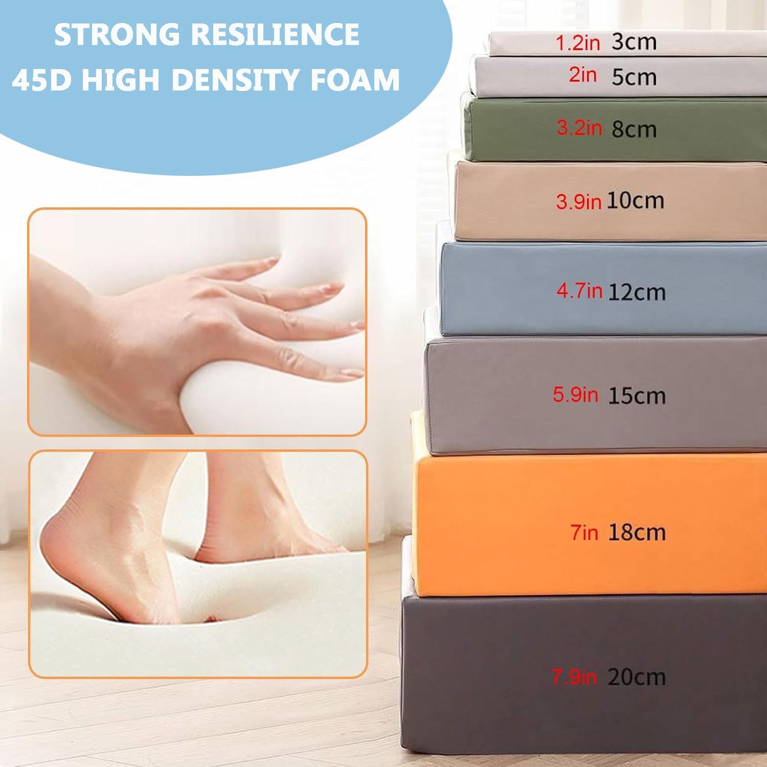 Bed Gap Filler,Mattress Space Filler, Mattress Extender,Close Gap Between Mattress and Headboard or Wall, for Twin/Full/Queen/King Bed, Removable and Washable Cover(E,100x8x15cm/39x3x6in)