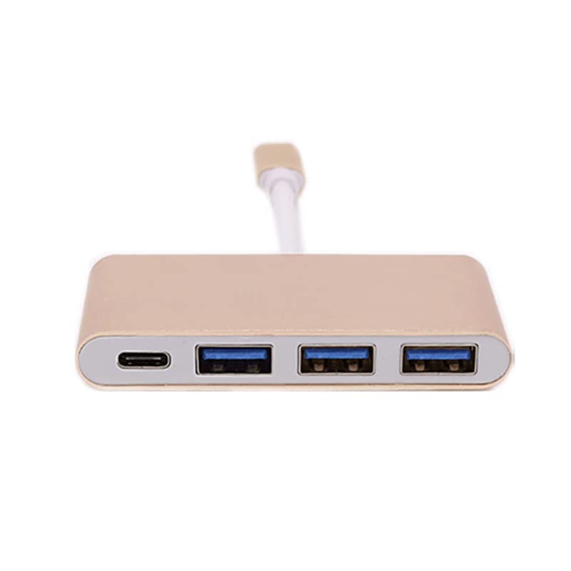 BRASSU 2 Type-A one-to-Four adapters Type-C adapters (Size : Silver)