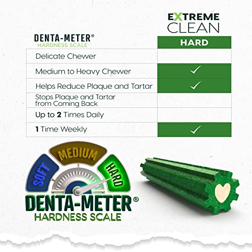 Ark Naturals Extreme Clean Brushless Toothpaste β Large Breeds, 18oz Bag β Long-Lasting Dog Dental Chew with Toothpaste Center β Freshen Breath, Reduce Plaque & Tartar with Dental Chews for Dogs